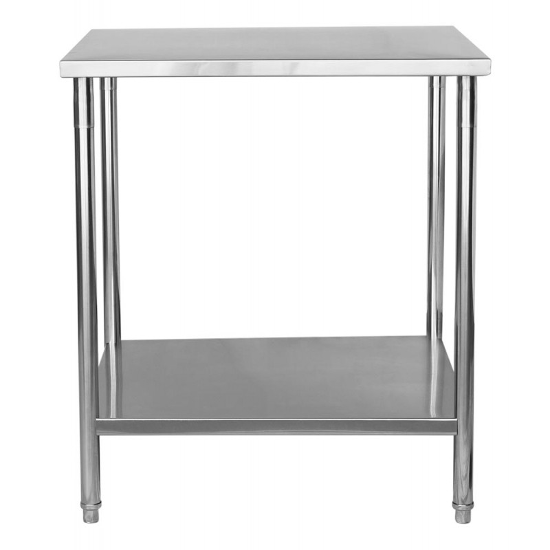 Mesa Aço Inox com Paneleiro Lisa 100x70x90cm - Brascool - Brascool.com.br
