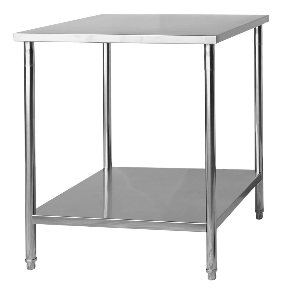 Mesa Aço Inox com Paneleiro Lisa 100x70x90cm - Brascool - Brascool.com.br